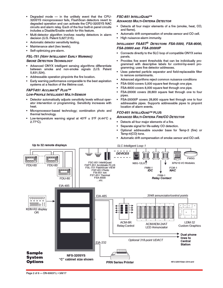 NFS-320 Sistema de alarma de incendio direccionable inteligente – COGARSA